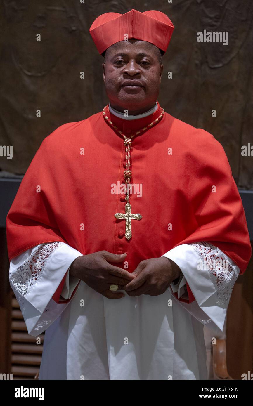 Vatican City, Vatican, 27 August 2022. The newly elected cardinal Peter ...