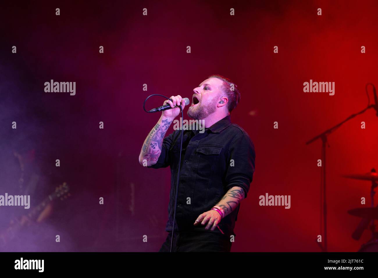 Fredrikstad, Norway. 28th, July 2022. The Norwegian synthpop band ...