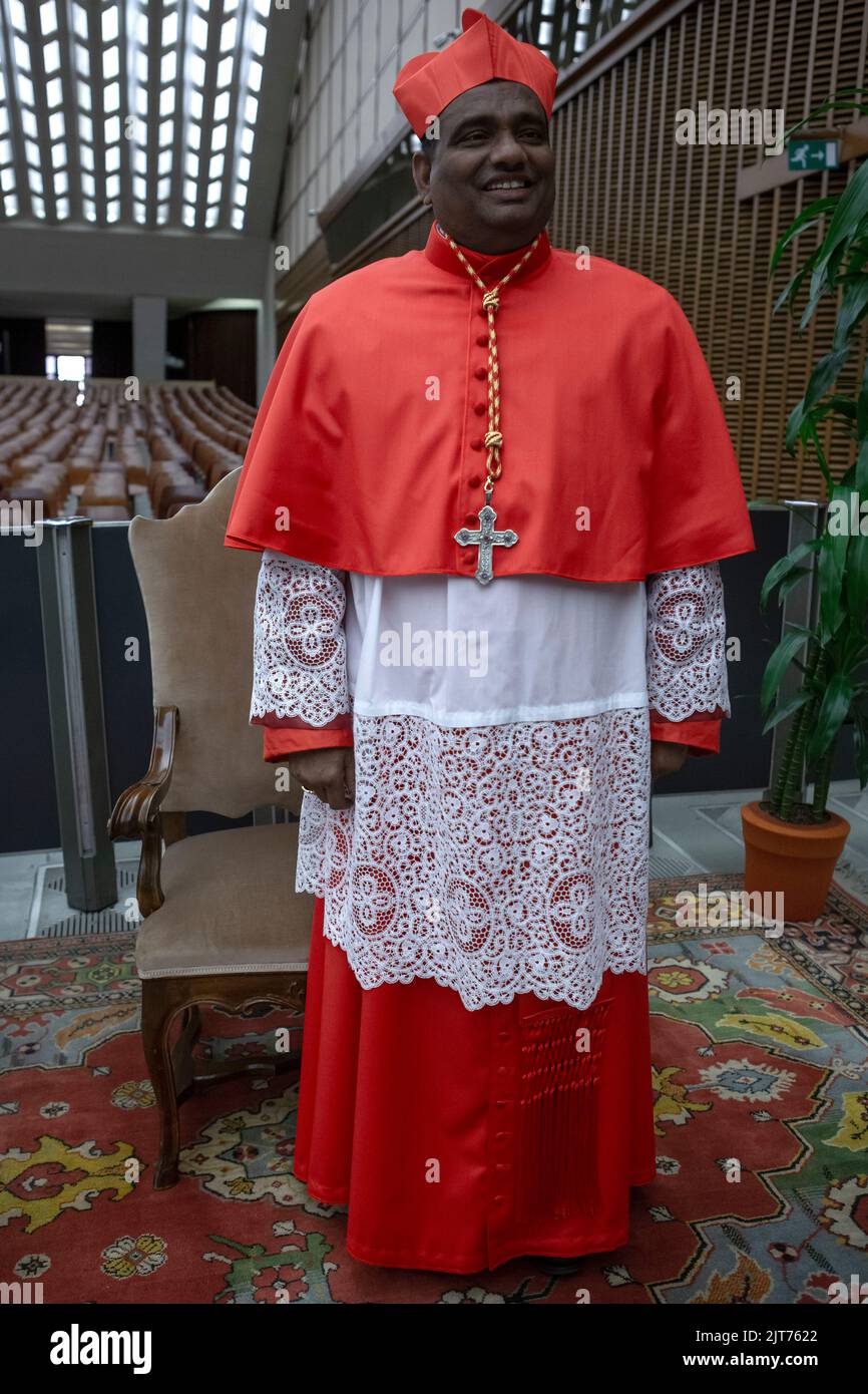 Vatican City, Vatican, 27 August 2022. The newly elected cardinal ...