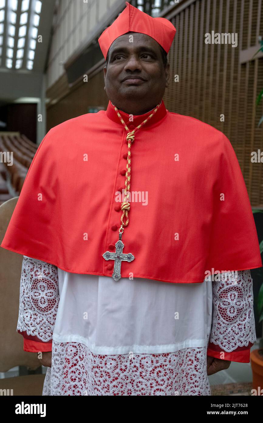 Vatican City, Vatican, 27 August 2022. The newly elected cardinal ...