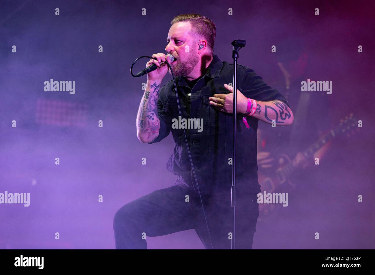 Fredrikstad, Norway. 28th, July 2022. The Norwegian synthpop band ...