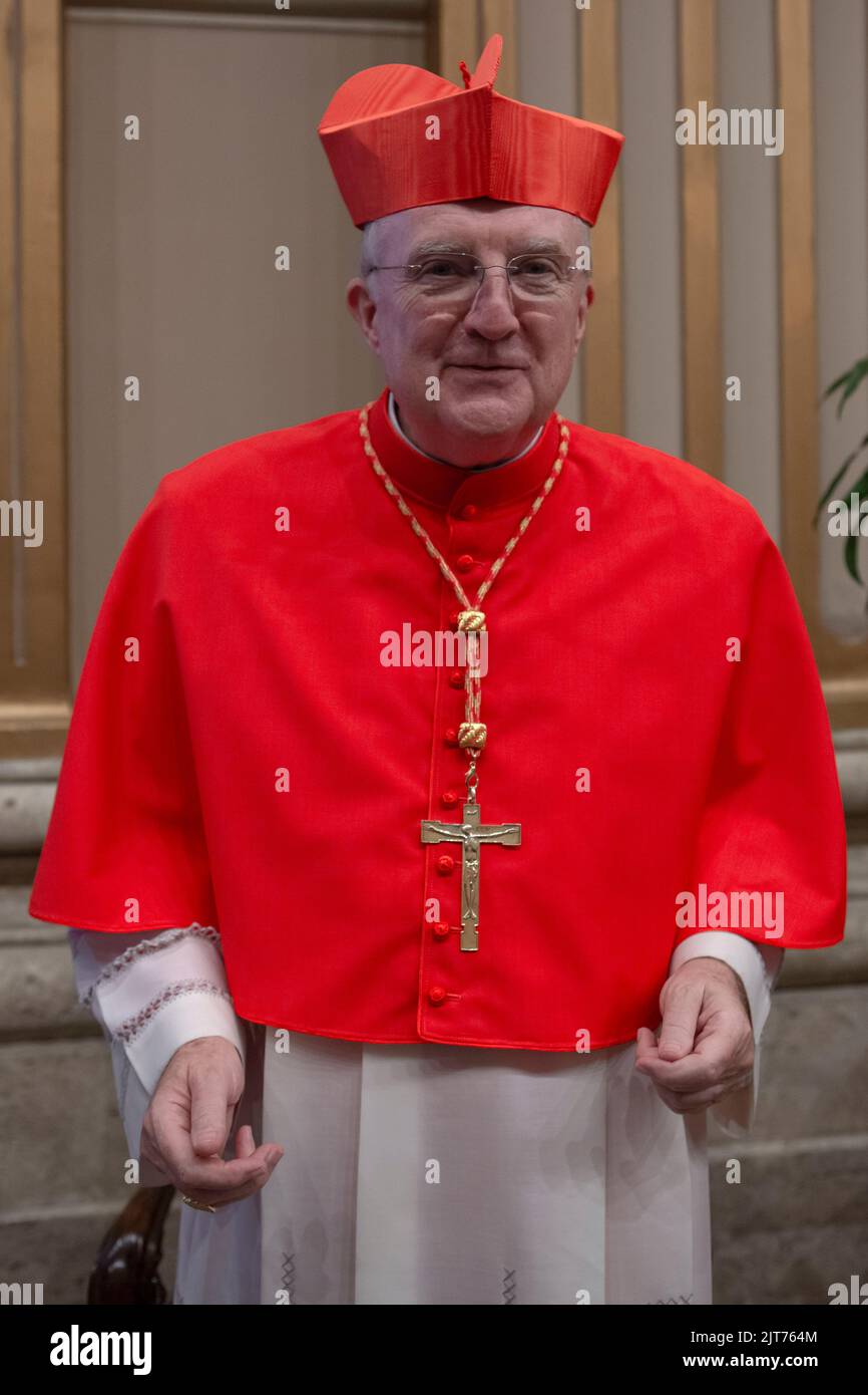 Vatican City, Vatican, 27 August 2022. The newly elected cardinal ...