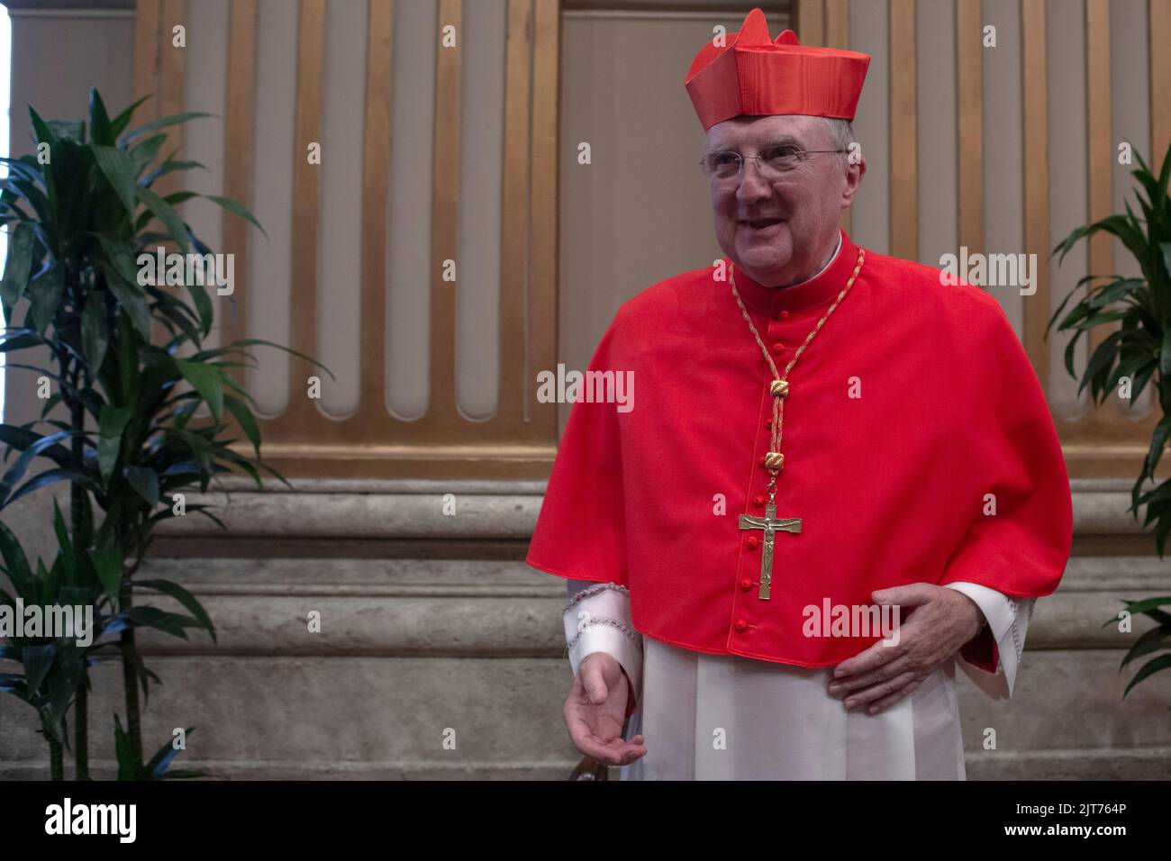Vatican City, Vatican, 27 August 2022. The newly elected cardinal ...