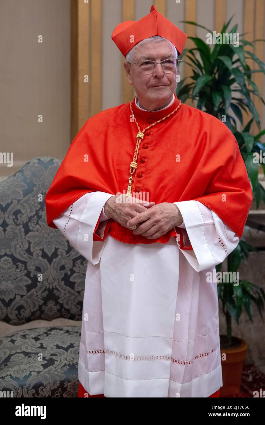 Vatican City, Vatican, 27 August 2022. The newly elected cardinal ...