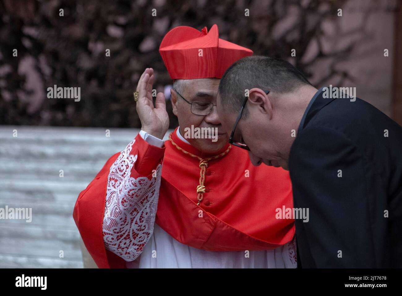 Vatican City, Vatican, 27 August 2022. The newly elected cardinal ...