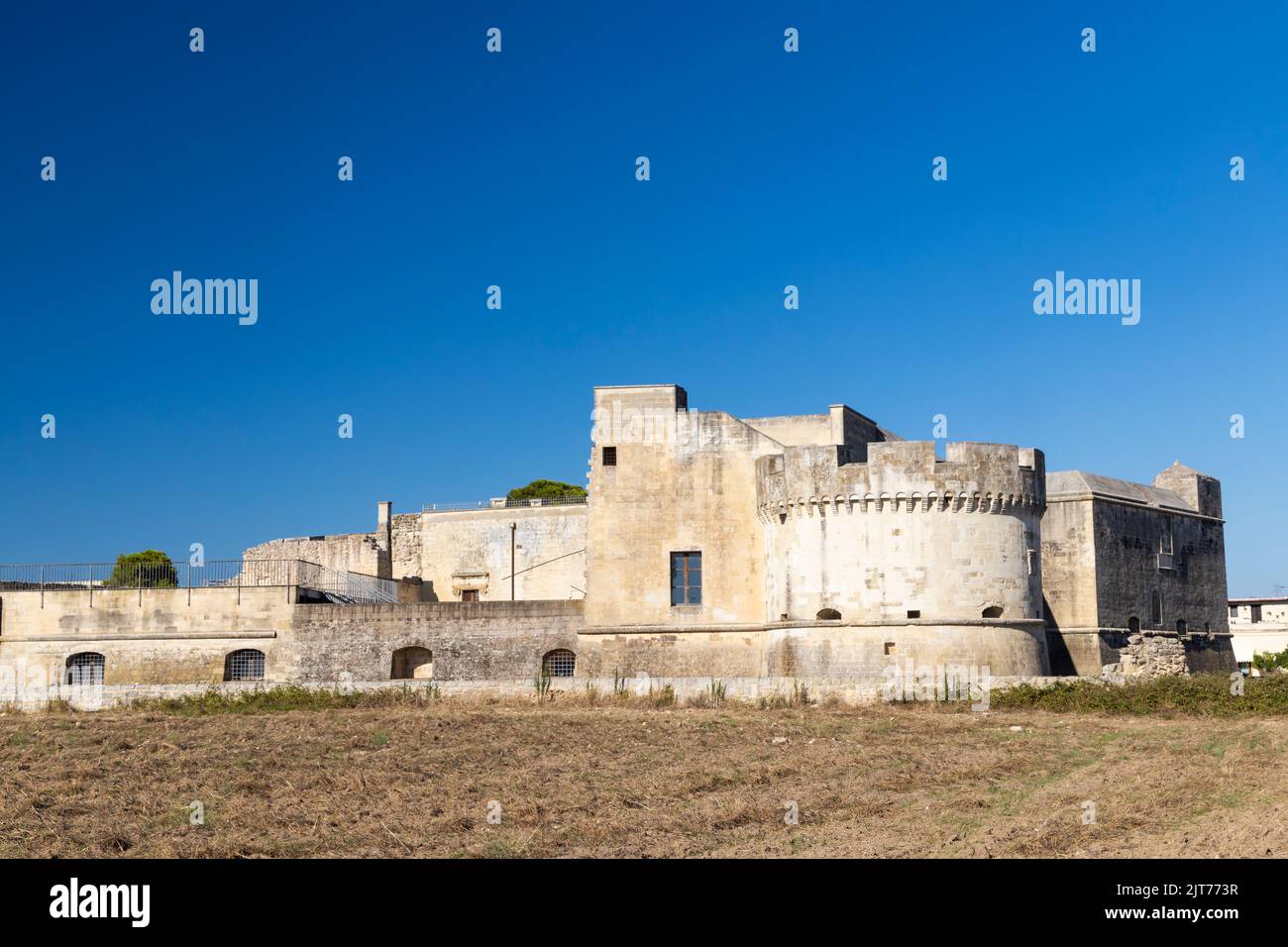 Castello di Acaya castle, Province of Lecce, Apulia, Italy Stock Photo ...