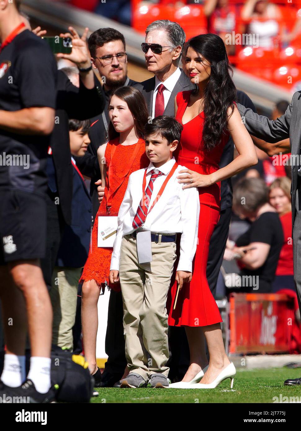 Liverpool owner John Henry and his wife Linda Pizzuti Henry pose for a ...