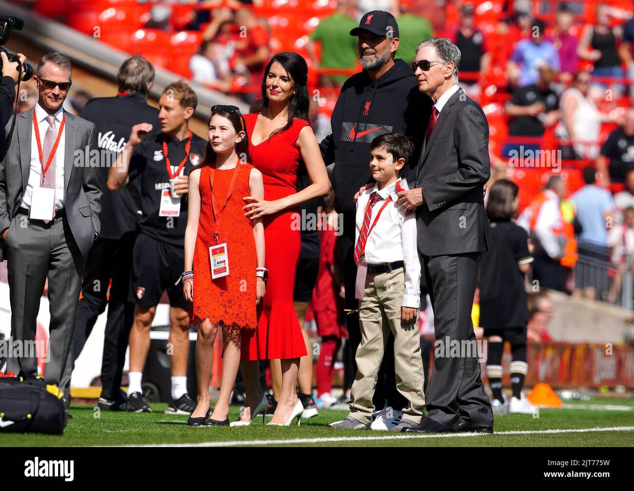Liverpool owner John Henry and his wife Linda Pizzuti Henry pose for a ...