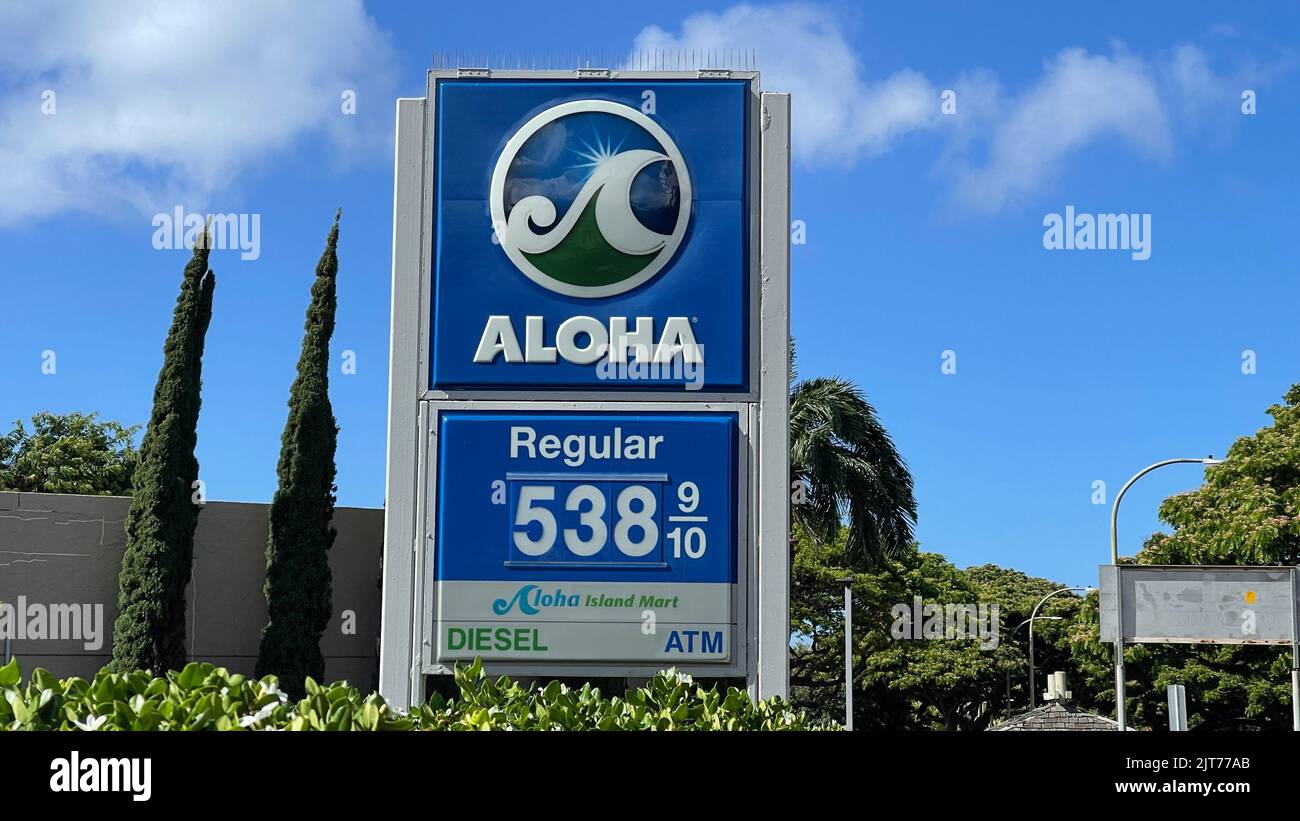 Hawaii signage hi-res stock photography and images - Alamy