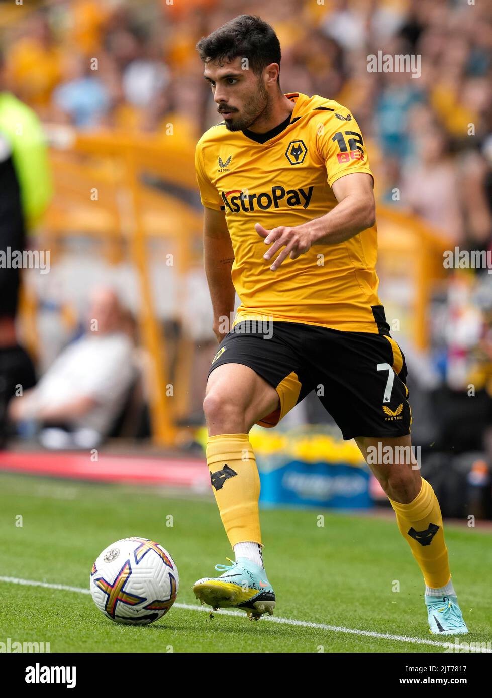 Wolverhampton, UK. 28th August 2022. Pedro Neto of Wolverhampton ...