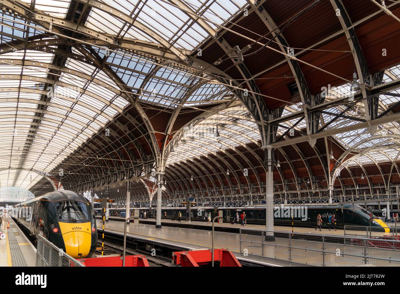 London UK August 1st 2022 Paddington Station GWR Great Western Railway ...