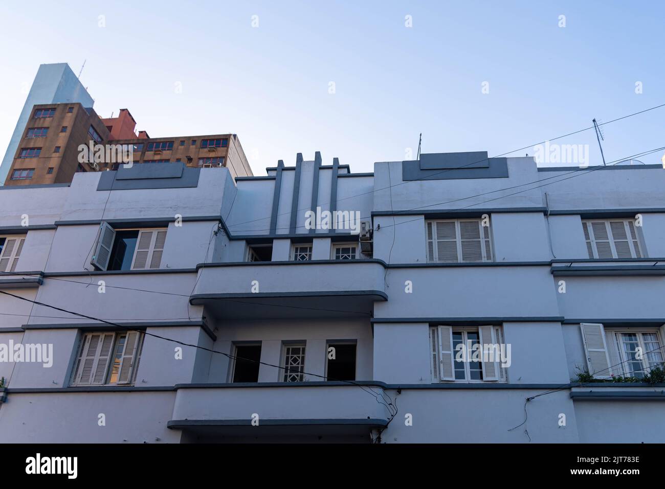 Abstract urban architecture. Big city architecture details. Old ...