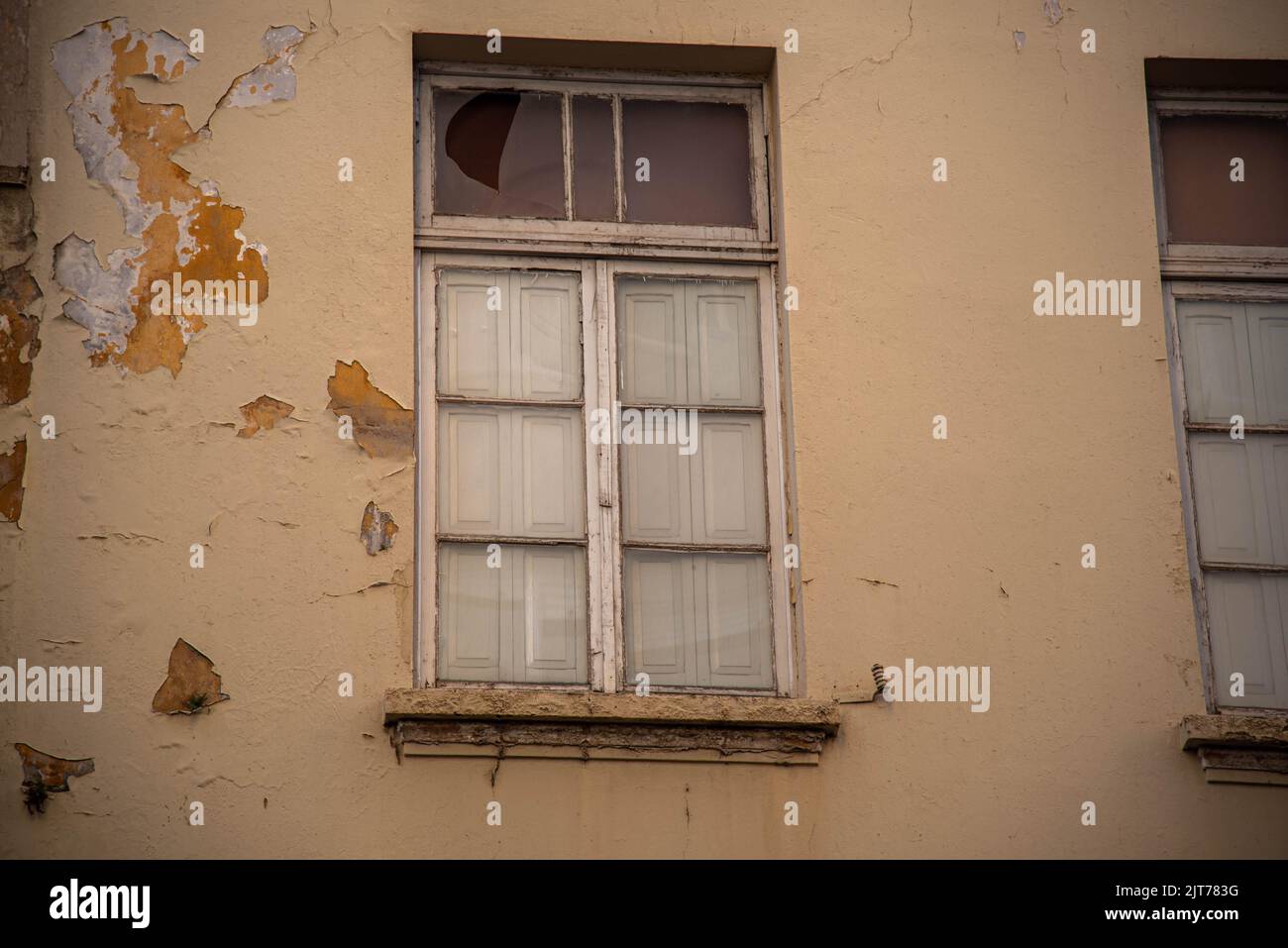 Abstract urban architecture. Big city architecture details. Old ...