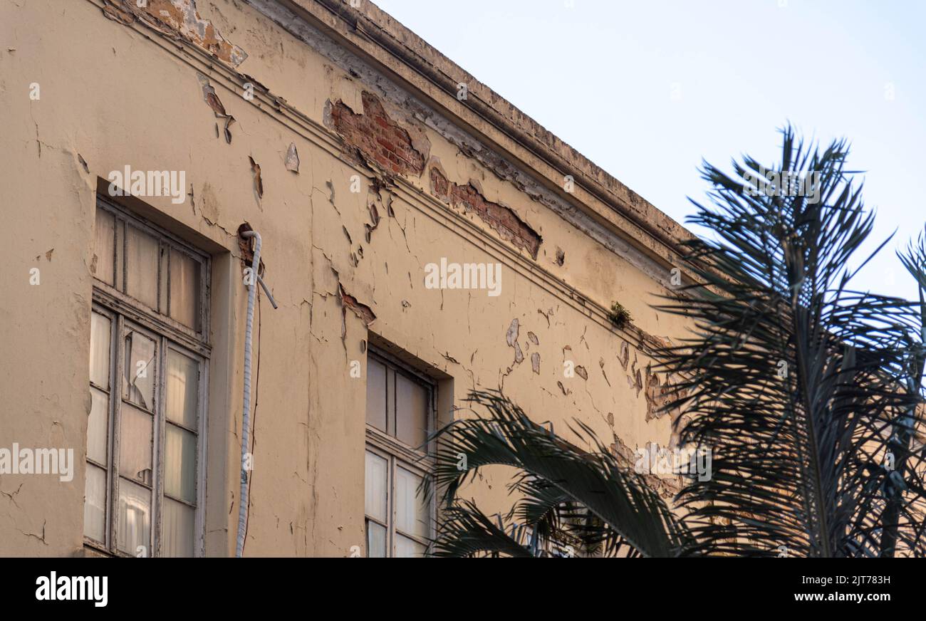 Abstract urban architecture. Big city architecture details. Old ...