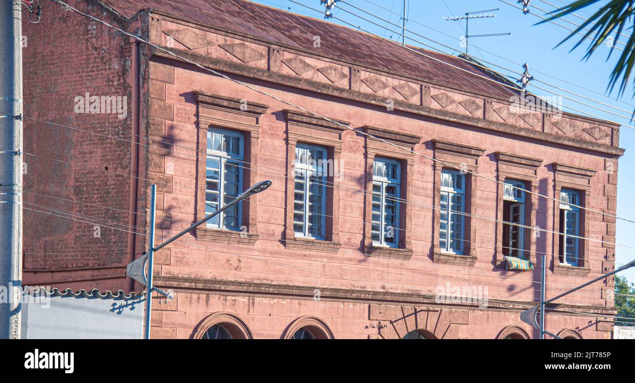 Ancient architecture from the beginning of the 20th century. Abandoned ...