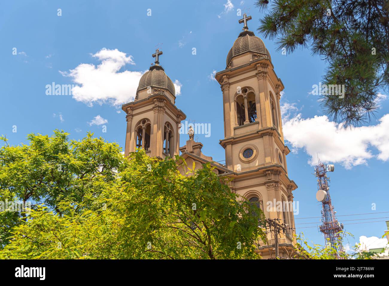 Ancient architecture of the cathedral of the city of Santa Maria RS ...