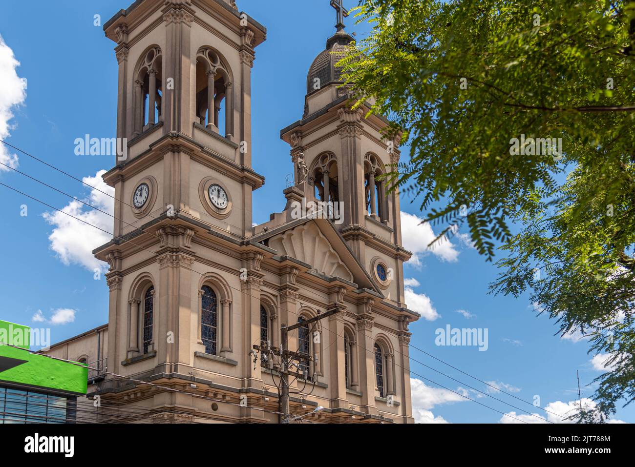 Ancient architecture of the cathedral of the city of Santa Maria RS ...