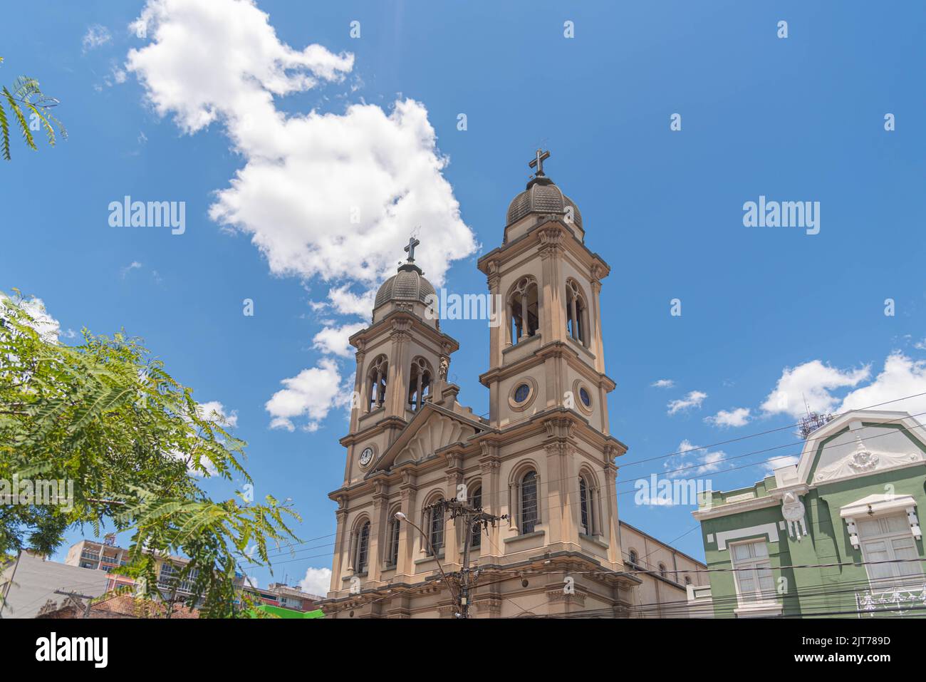 Ancient architecture of the cathedral of the city of Santa Maria RS ...