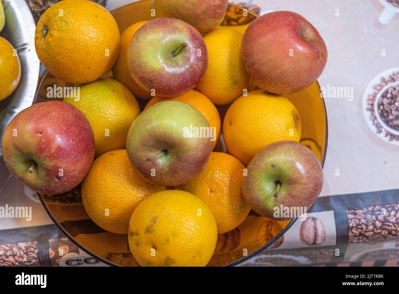 basket with tropical fruits from Brazil. Healthy eating. typical ...