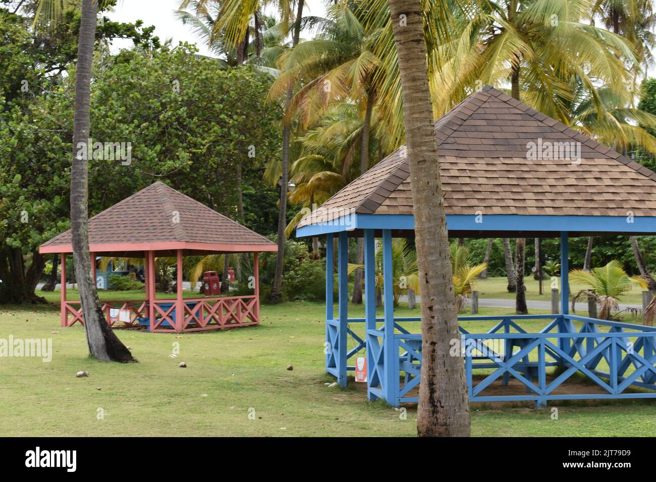 Pigeon Point, Tobago - July 12, 2022 - Huts or Sheds on the Coastline ...