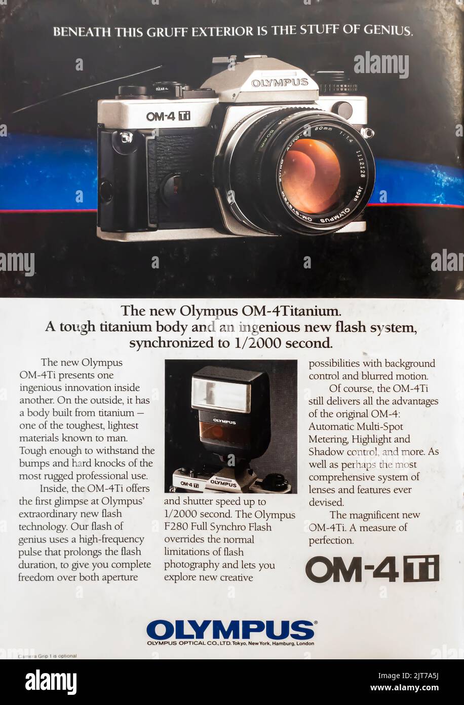 Olympus advert hi-res stock photography and images - Alamy