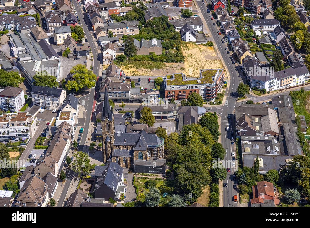 Construction site frankenstrasse corner sudring hi-res stock ...