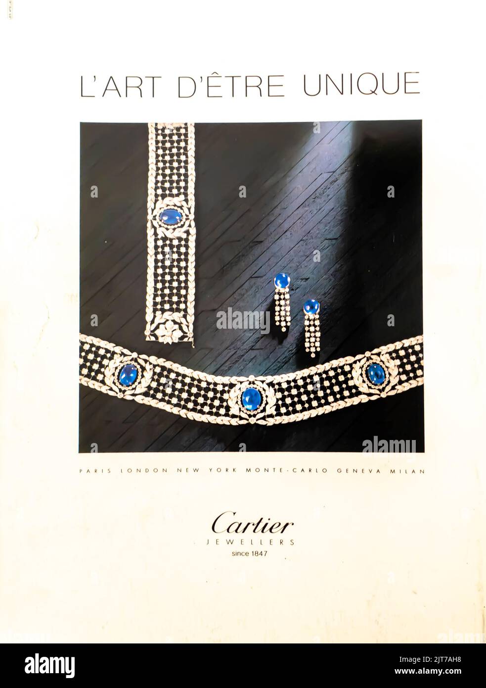 Cartier Jewellers advertisement placed in a NatGeo magazine, December ...