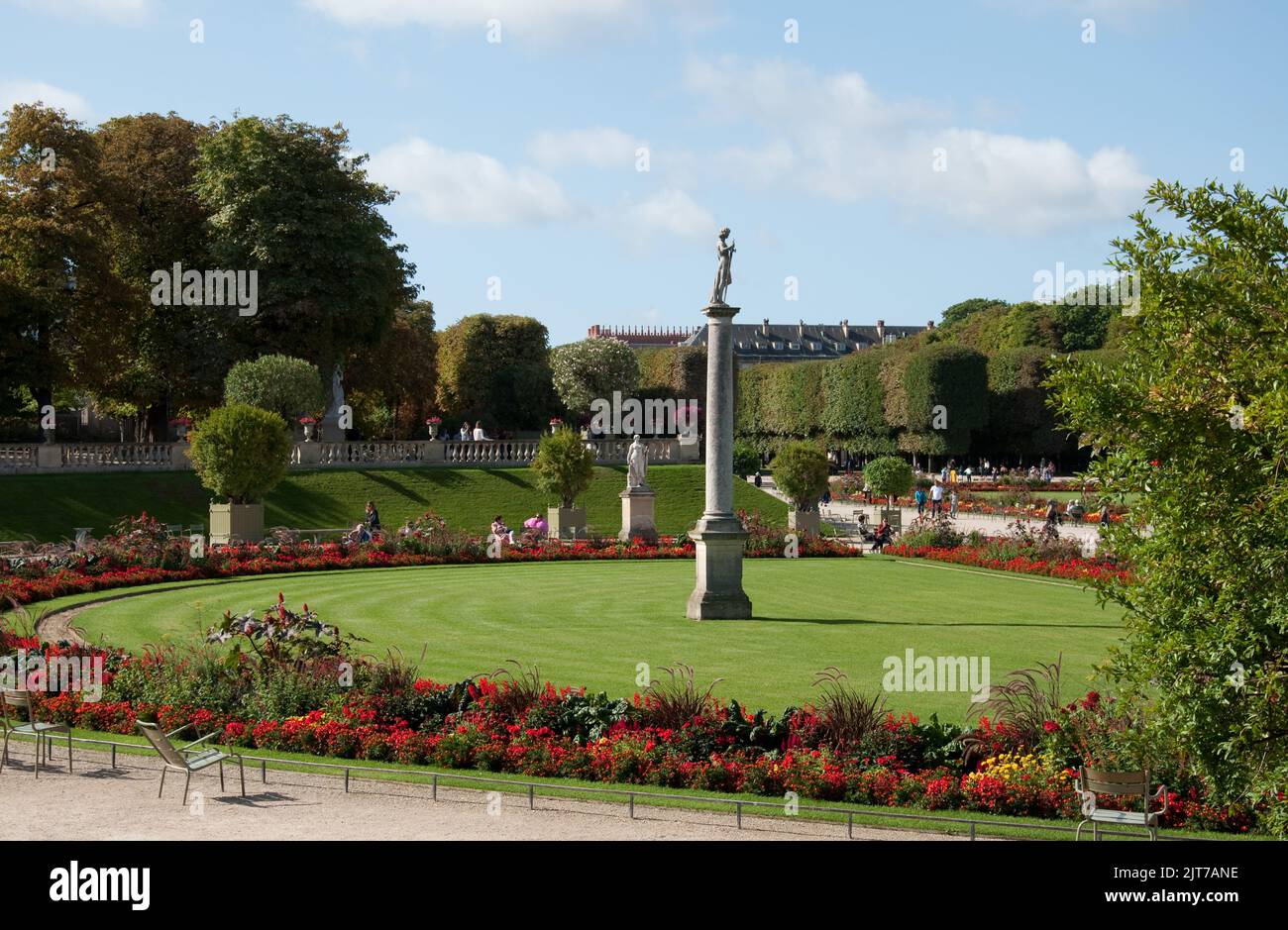 Central Garden, Luxembourg Gardens, Paris, France Stock Photo - Alamy