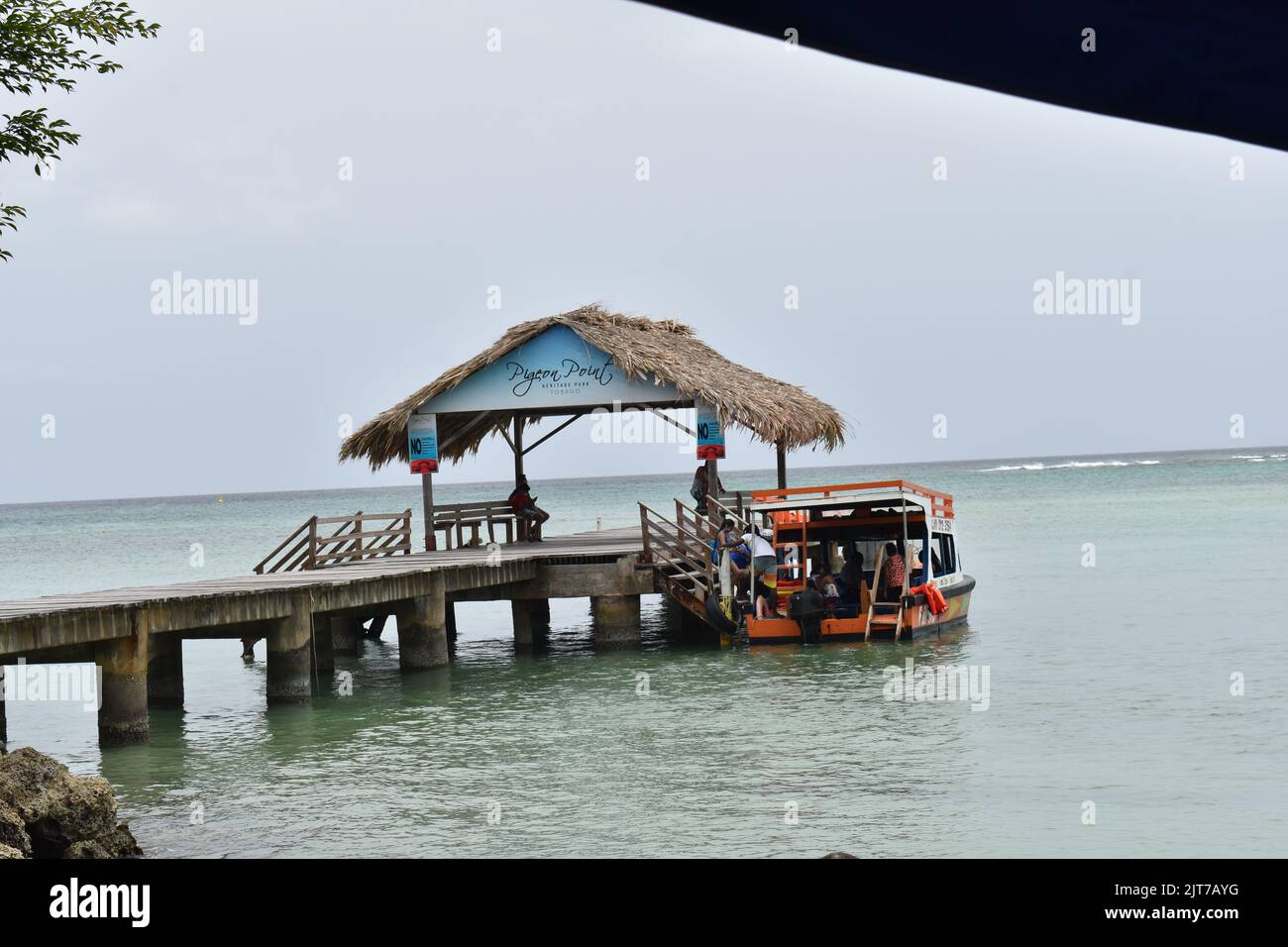 Pigeon Point, Tobago - July 12, 2022 - The Iconic Jetty at the Pigeon ...