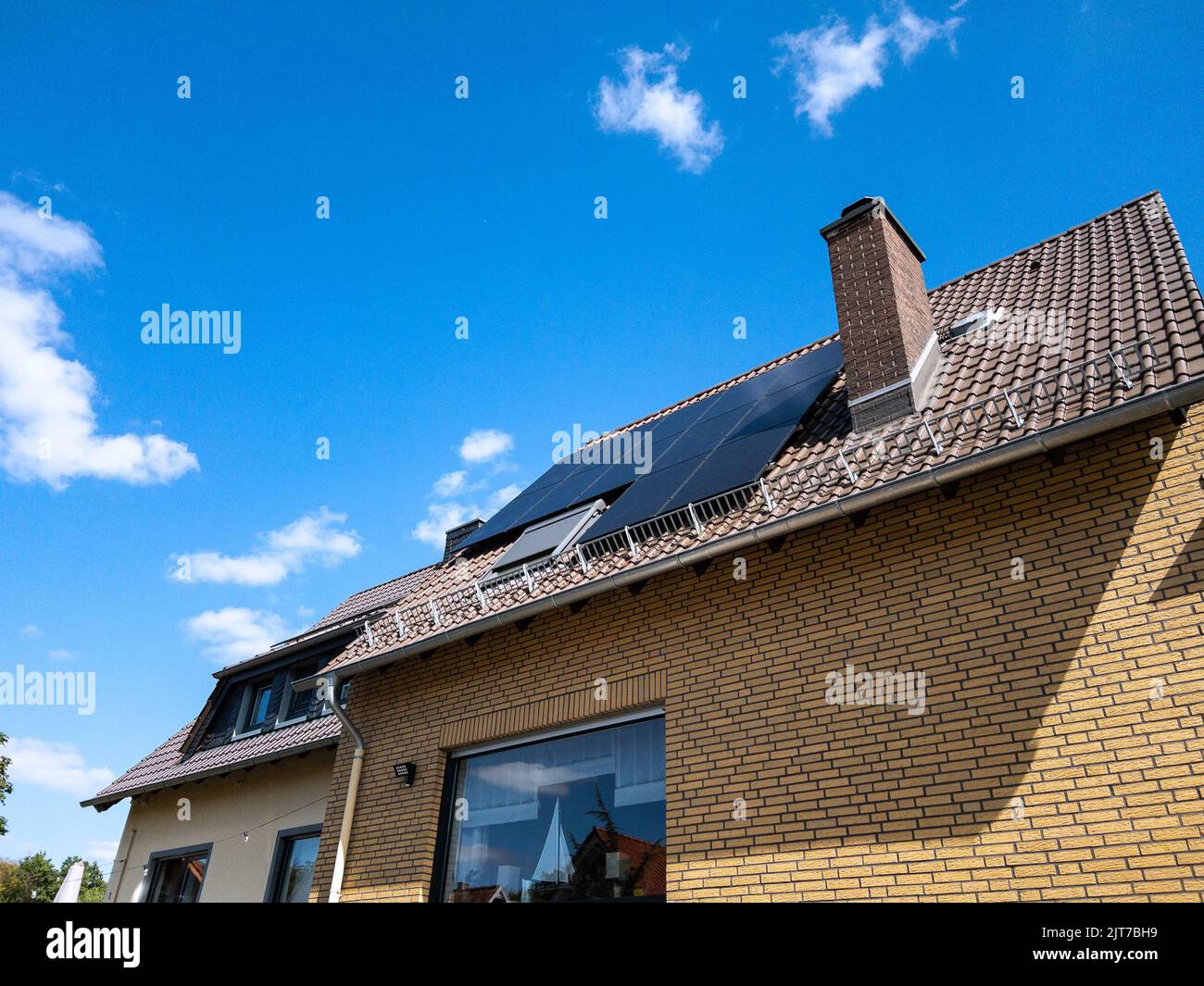 Photovoltaics installed on a residential building - Self-sufficient ...
