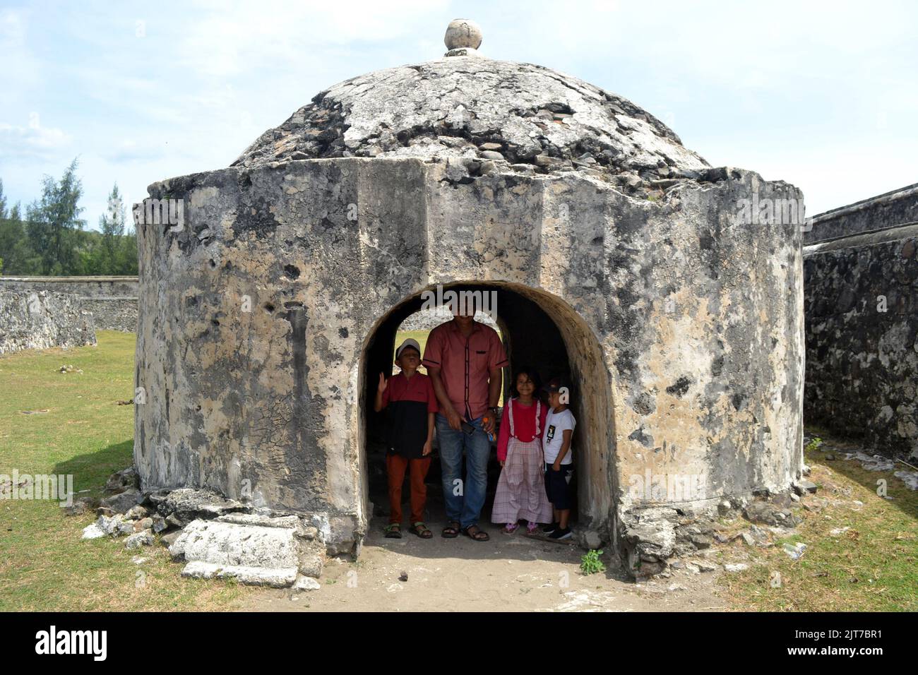 Taking Photo in Indra Patra Fortress Complex Stock Photo - Alamy