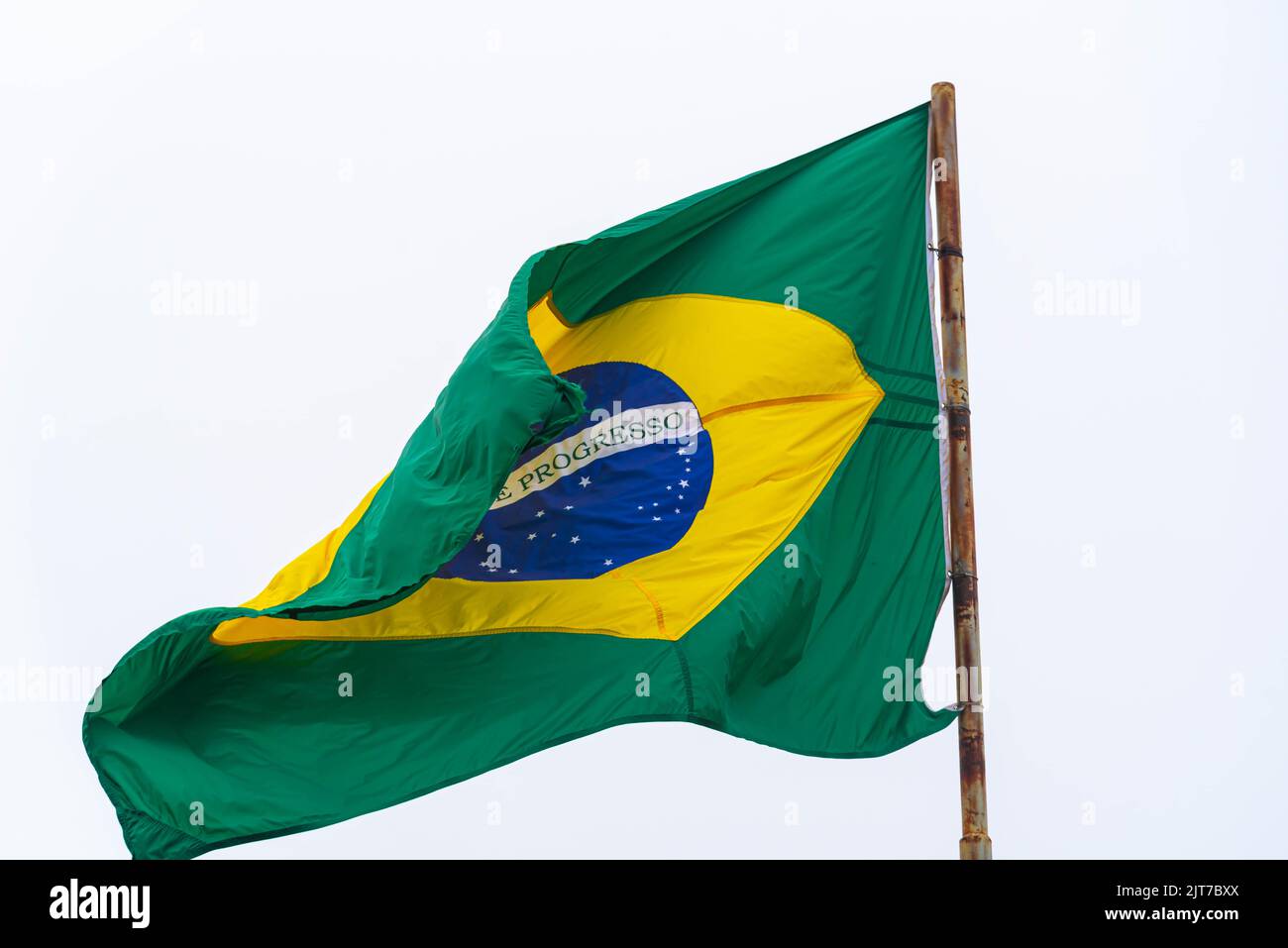 Flag of the federative republic of Brazil. Brazilian official flag ...