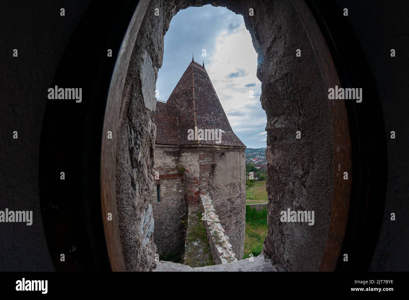 View through old embrasure hi-res stock photography and images - Alamy