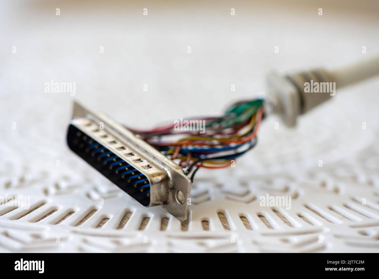 Parallel printer cable hi-res stock photography and images - Alamy