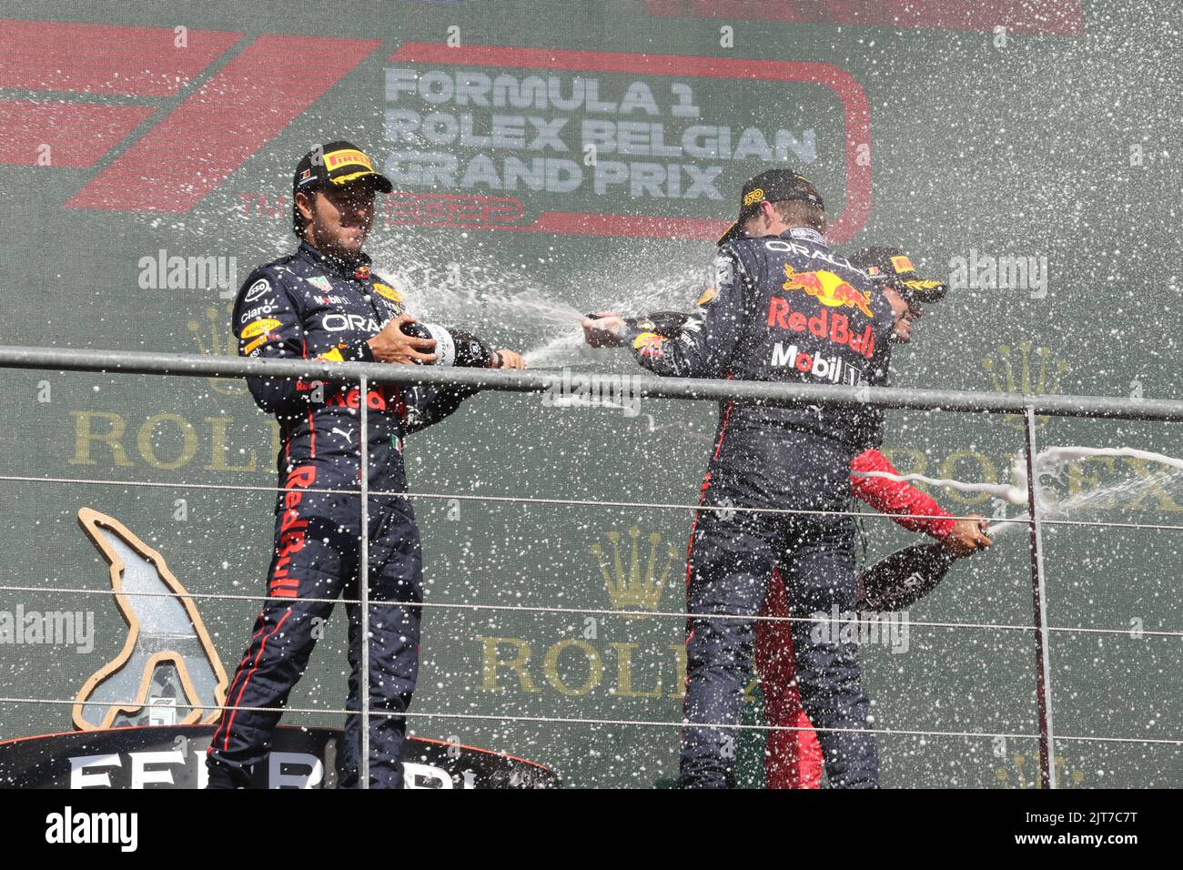 Spa, Belgium. 28th Aug, 2022. SPA-FRANCORCHAMPS, Belgium. , . PODIUM ...