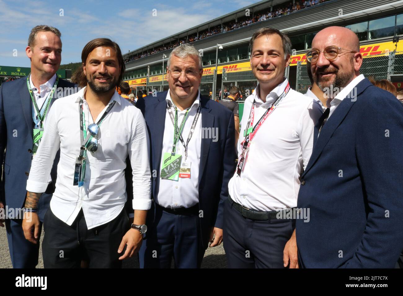 President of the european council seen on the starting grid hi-res ...