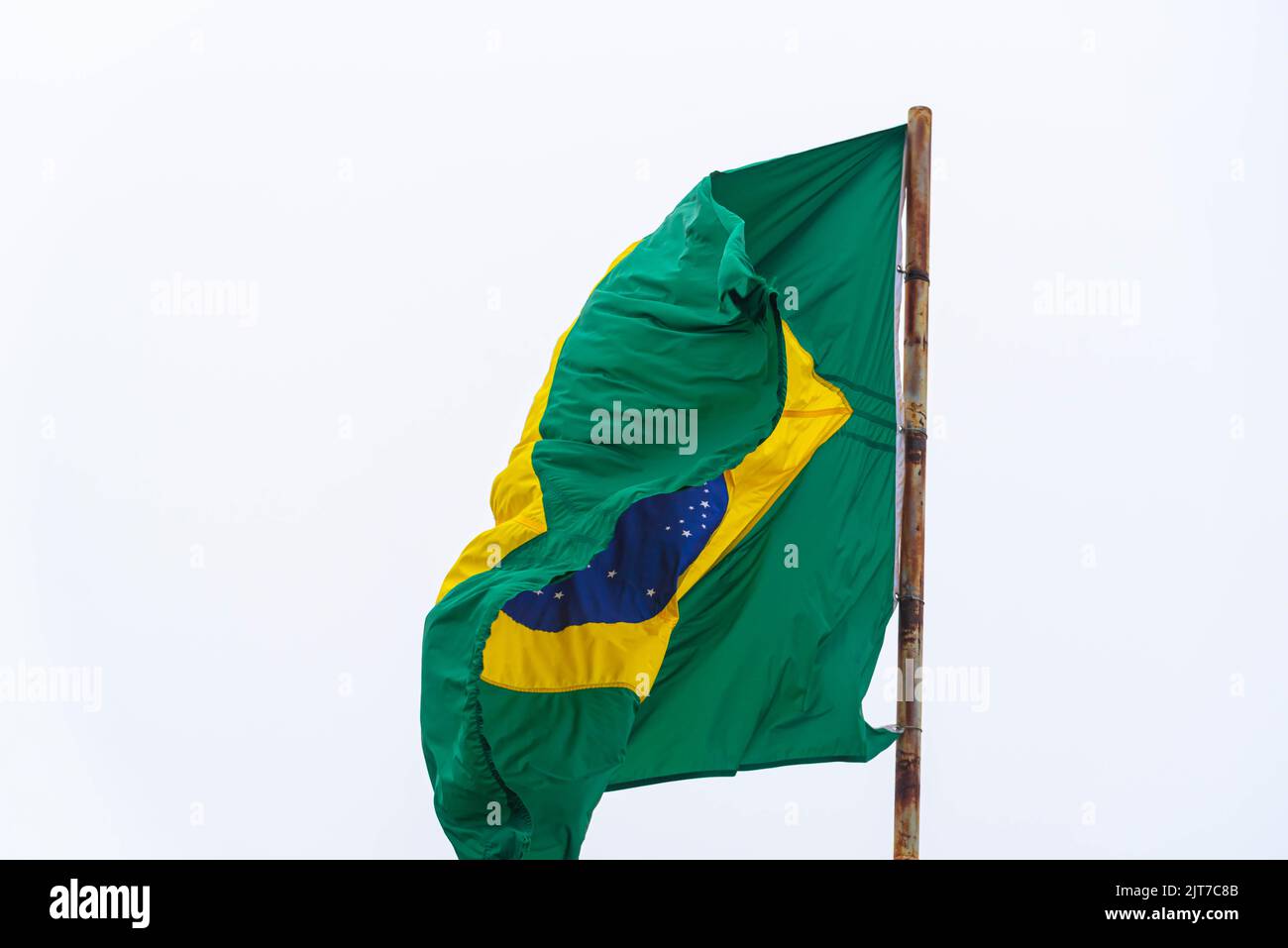 Flag of the federative republic of Brazil. Brazilian official flag ...