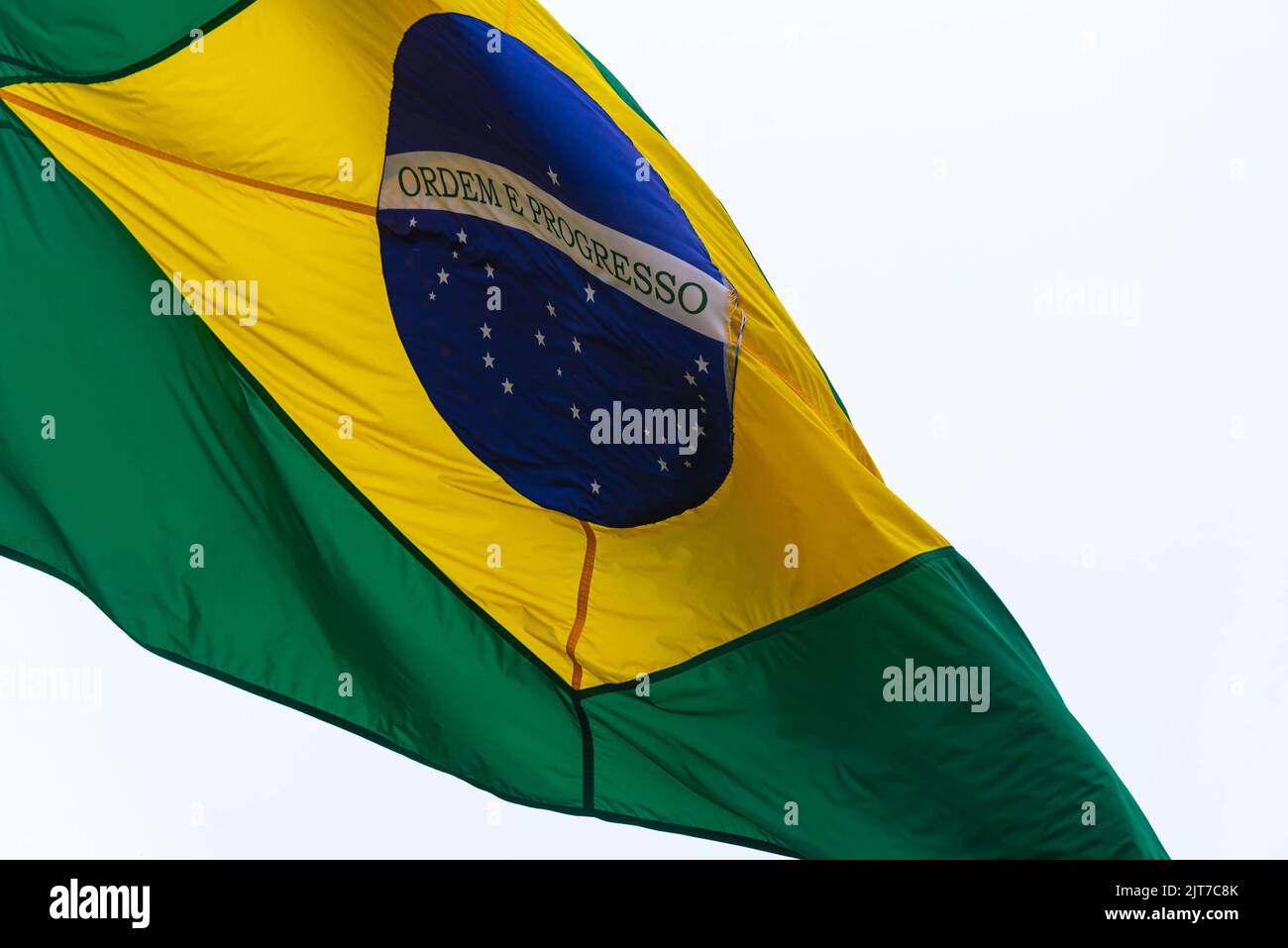 Flag of the federative republic of Brazil. Brazilian official flag ...