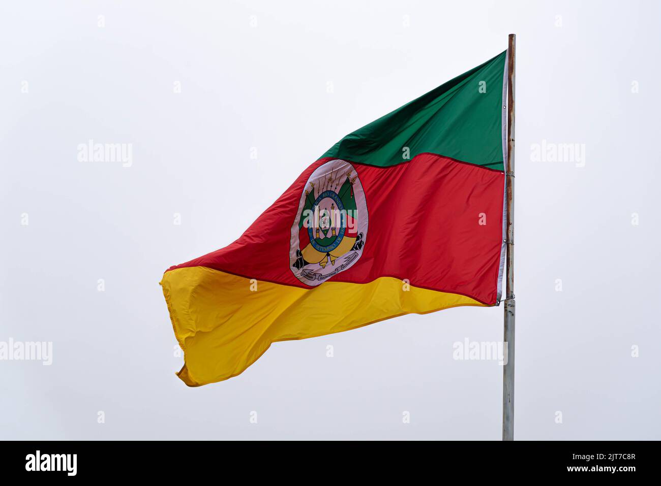 Flag of the State of Rio Grande do Sul in Brazil. Ragamuffin flag ...