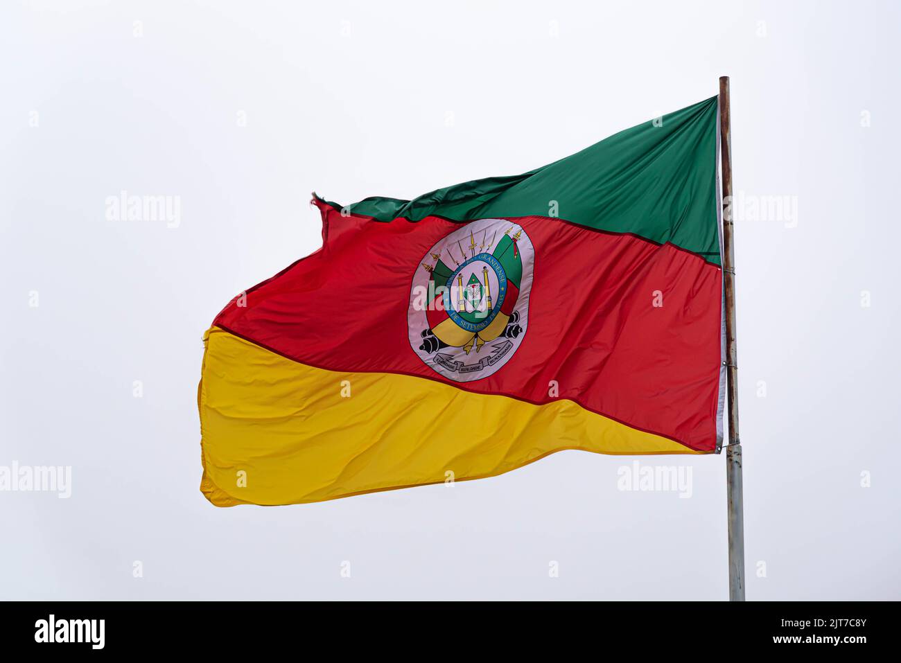 Flag of the State of Rio Grande do Sul in Brazil. Ragamuffin flag ...