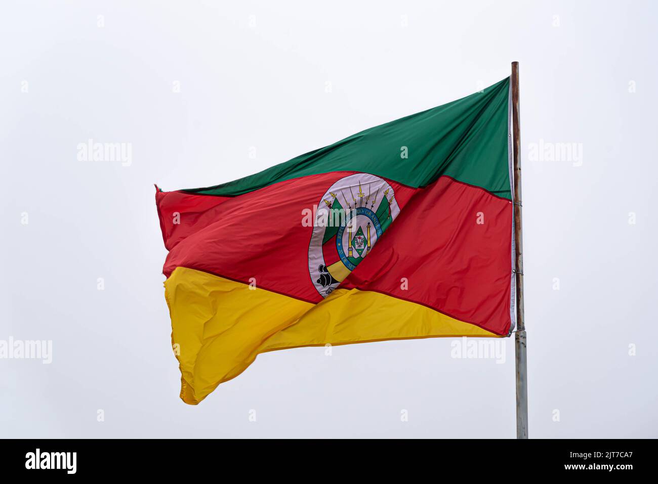 Flag of the State of Rio Grande do Sul in Brazil. Ragamuffin flag ...