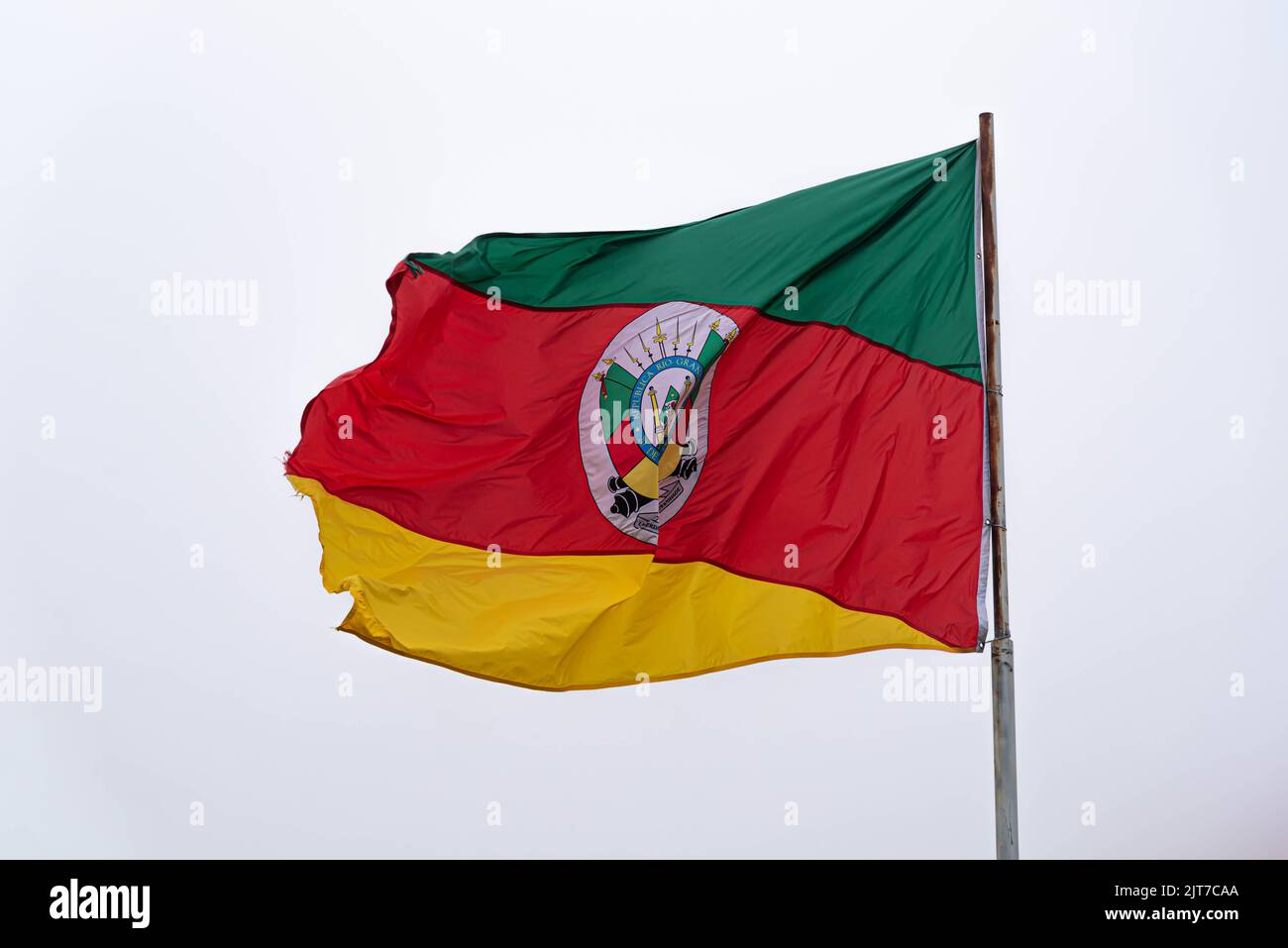 Flag of the State of Rio Grande do Sul in Brazil. Ragamuffin flag ...