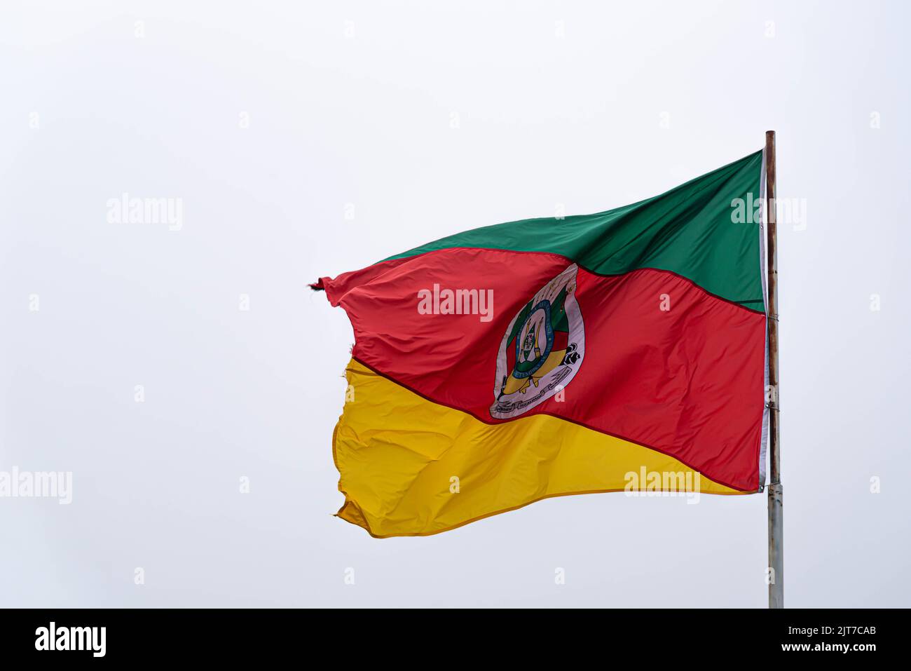 Flag of the State of Rio Grande do Sul in Brazil. Ragamuffin flag ...