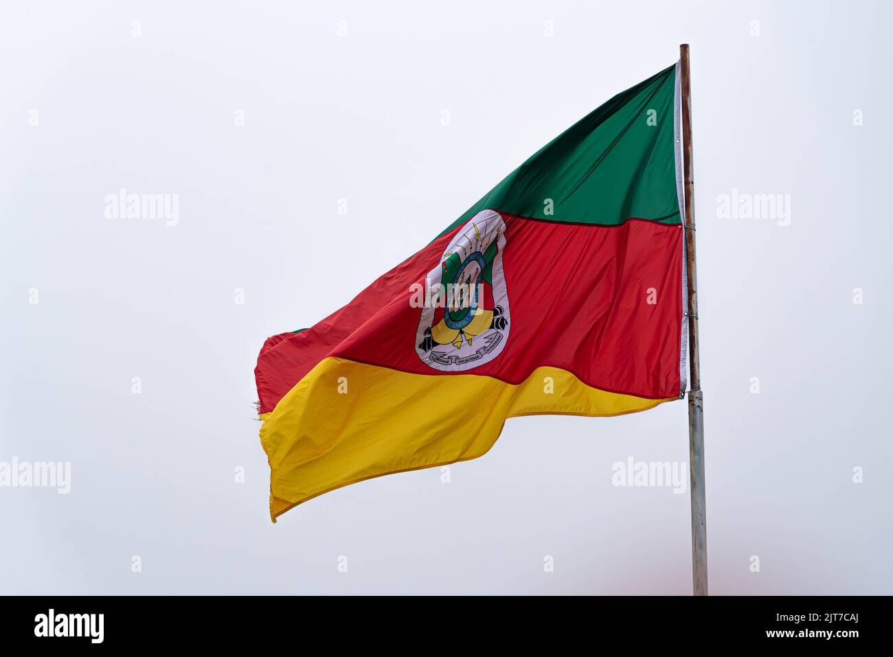 Flag of the State of Rio Grande do Sul in Brazil. Ragamuffin flag ...