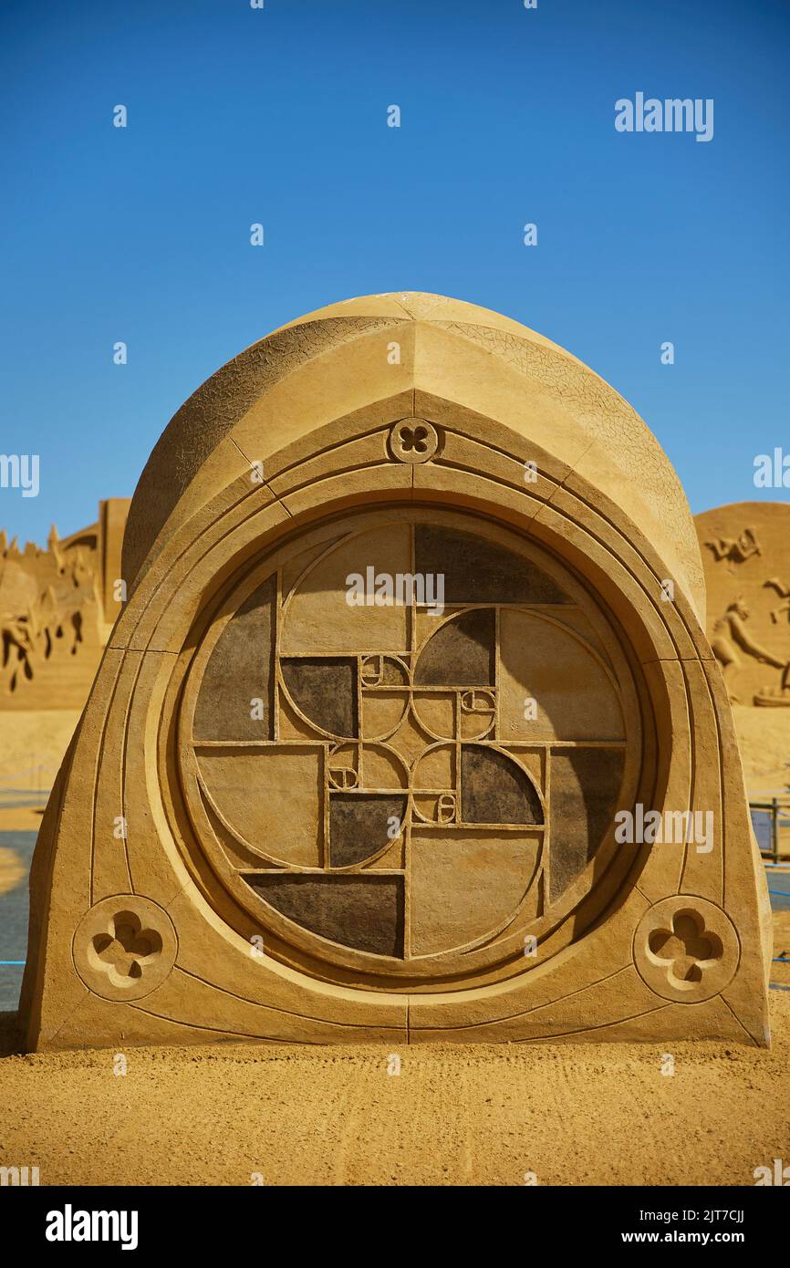 Sondervig, Denmark, June, 2022: International Sand Sculpture Festival ...