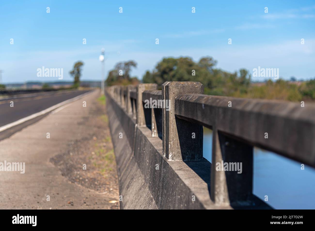 Highway in the interior of Brazil. Asphalt road with little movement ...