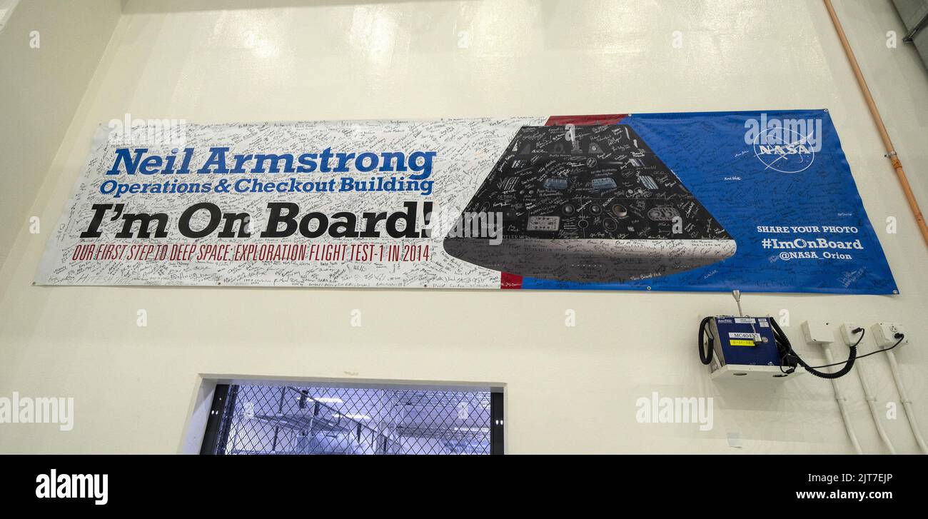 Kennedy Space Center, USA. 28th Aug, 2022. Work continues on the Orion ...