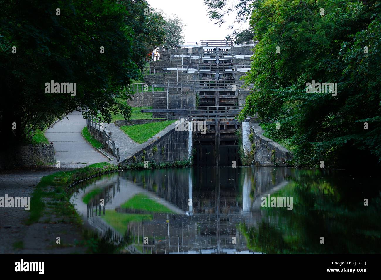Five Rise Locks in Bingely,West Yorkshire,UK Stock Photo - Alamy