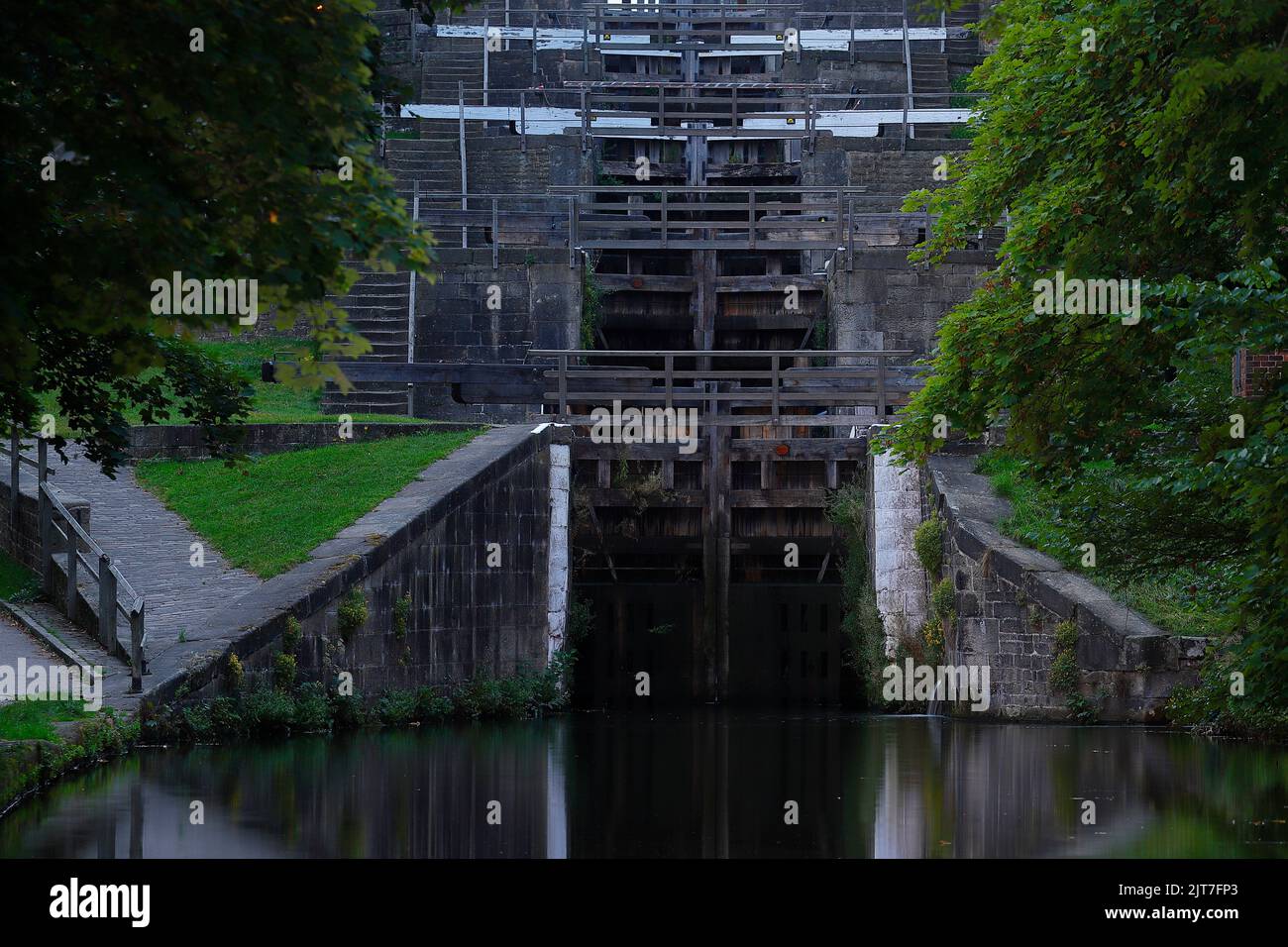 Five Rise Locks in Bingely,West Yorkshire,UK Stock Photo - Alamy