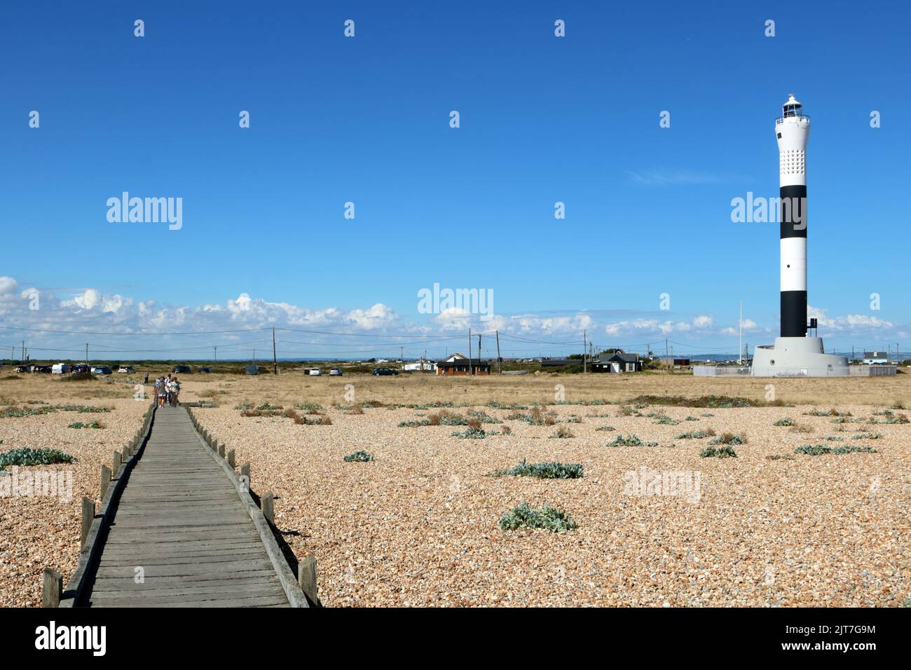 The new Dungeness Lighthouse built in 1961 Kent UK Stock Photo - Alamy